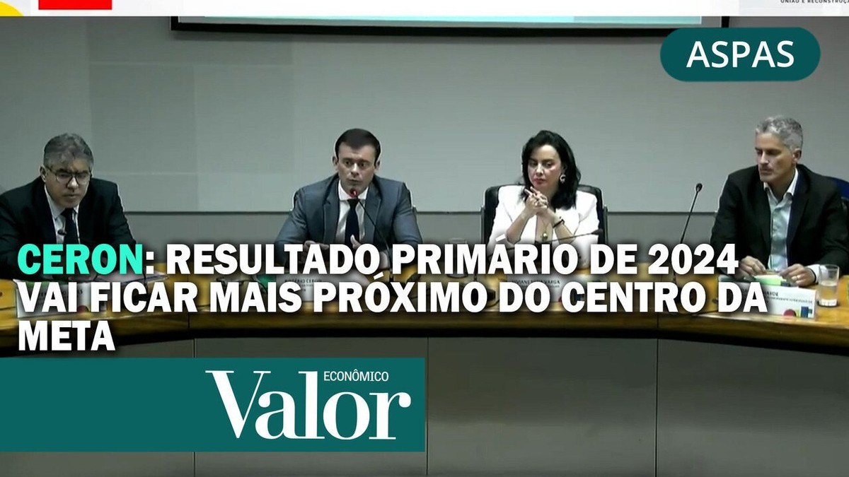 Resultado primário de 2024 vai ficar mais próximo do centro da meta ...