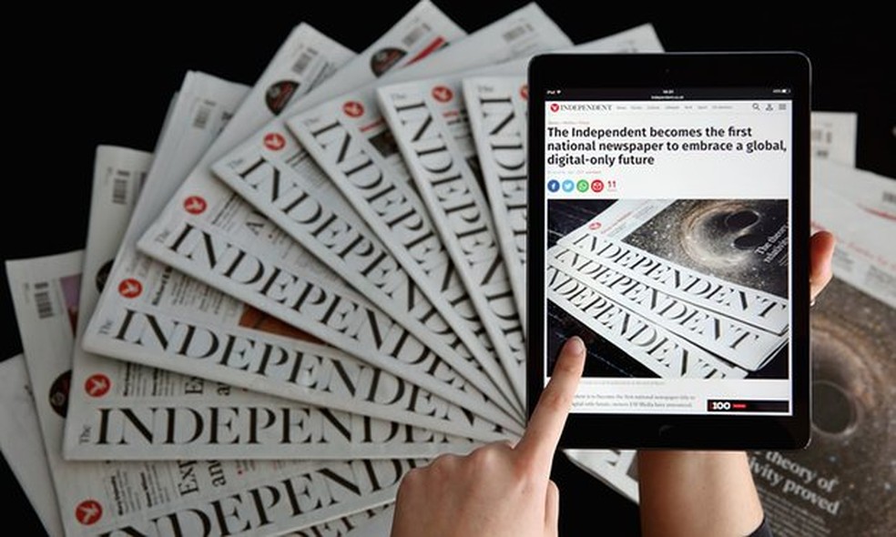 "The Independent" publica sua última edição impressa | Empresas | Valor ...