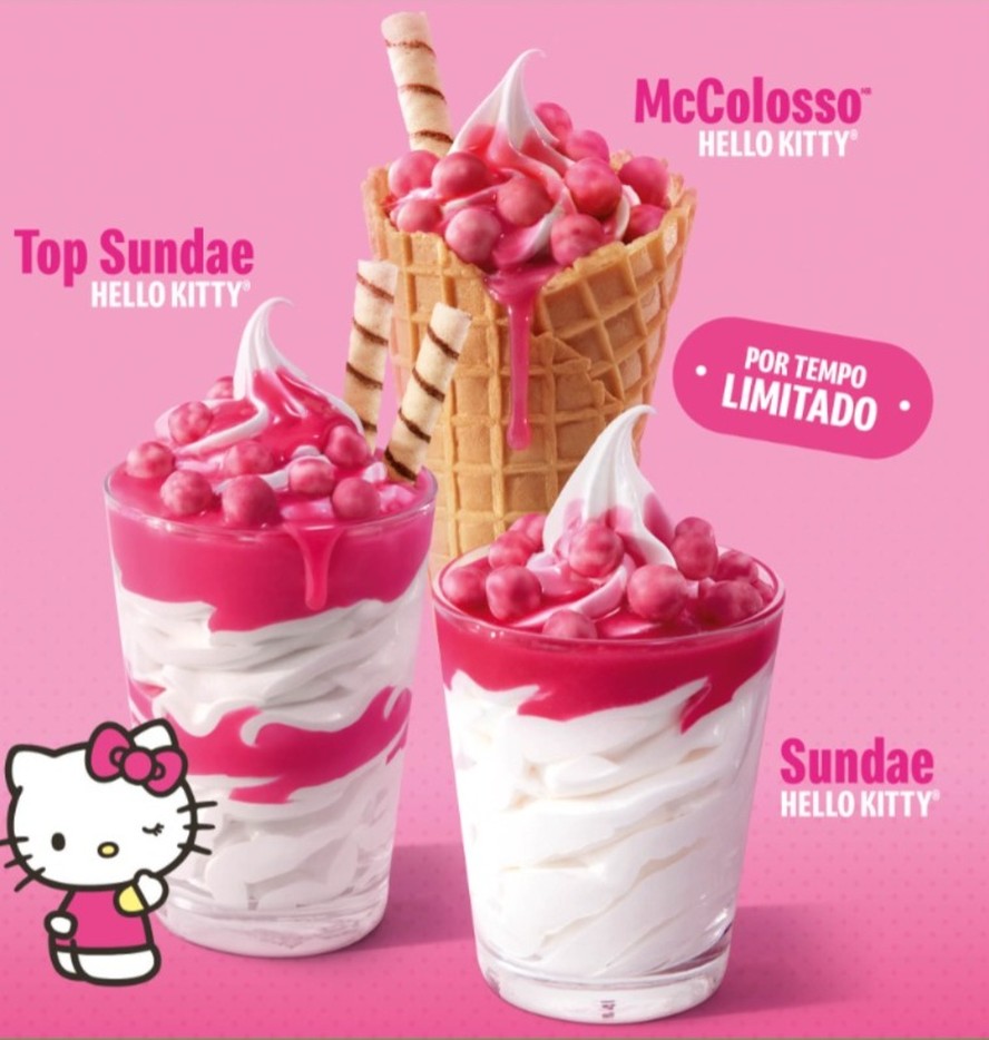 McDonald’s lança parceria com Hello Kitty com sobremesas temáticas e ...