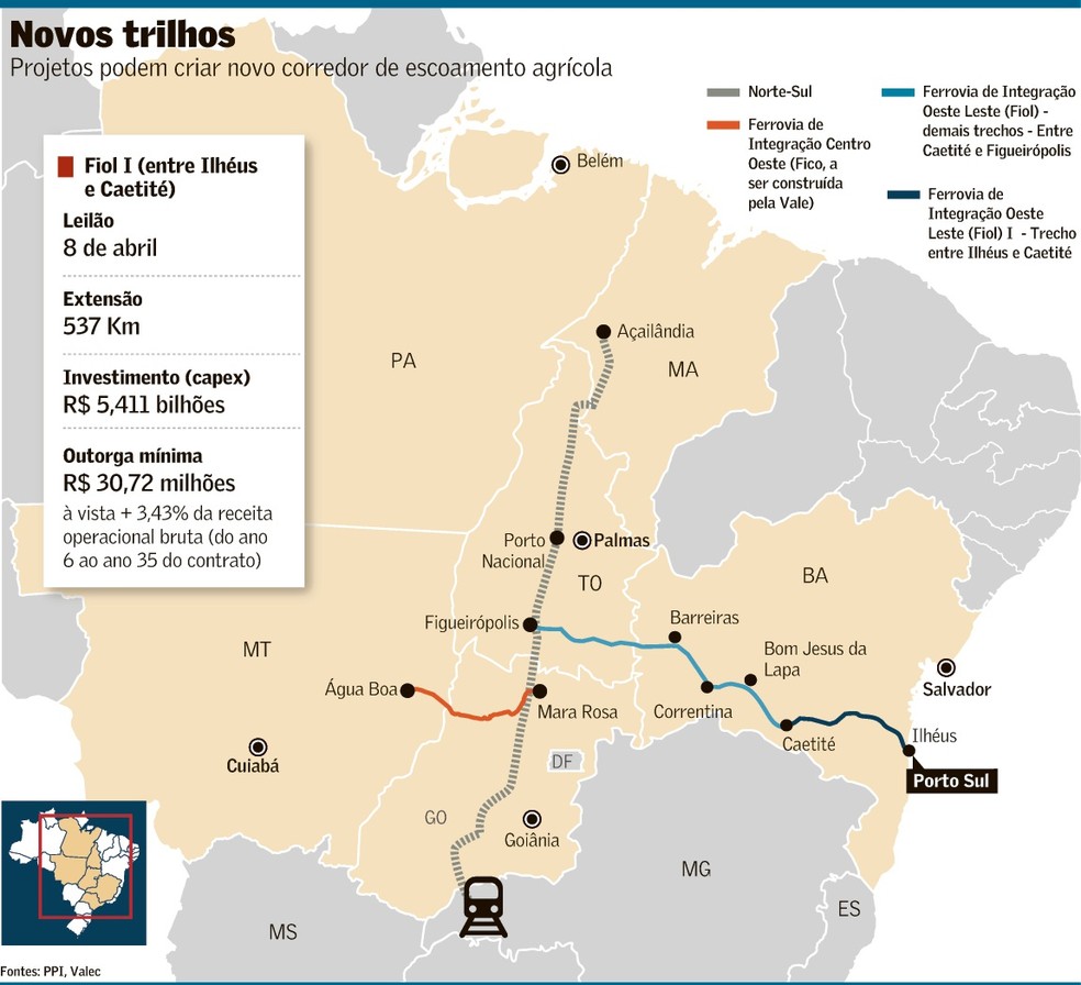 Mapa Ferroviario De Expansao Para Oeste