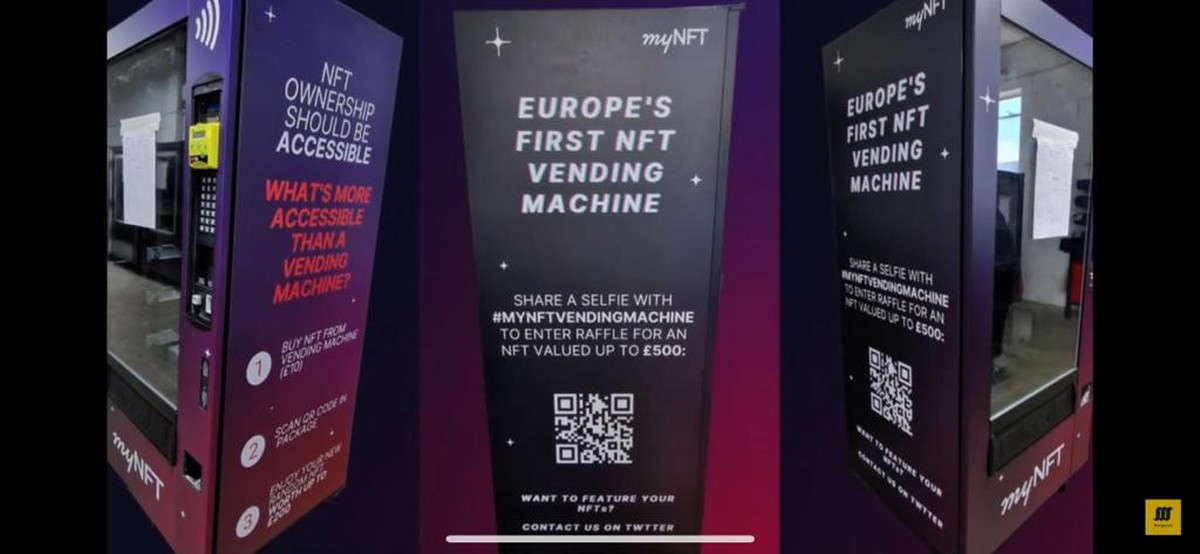 Primeira 'vending machine' europeia de NFT tem recepção fria em Londres ...