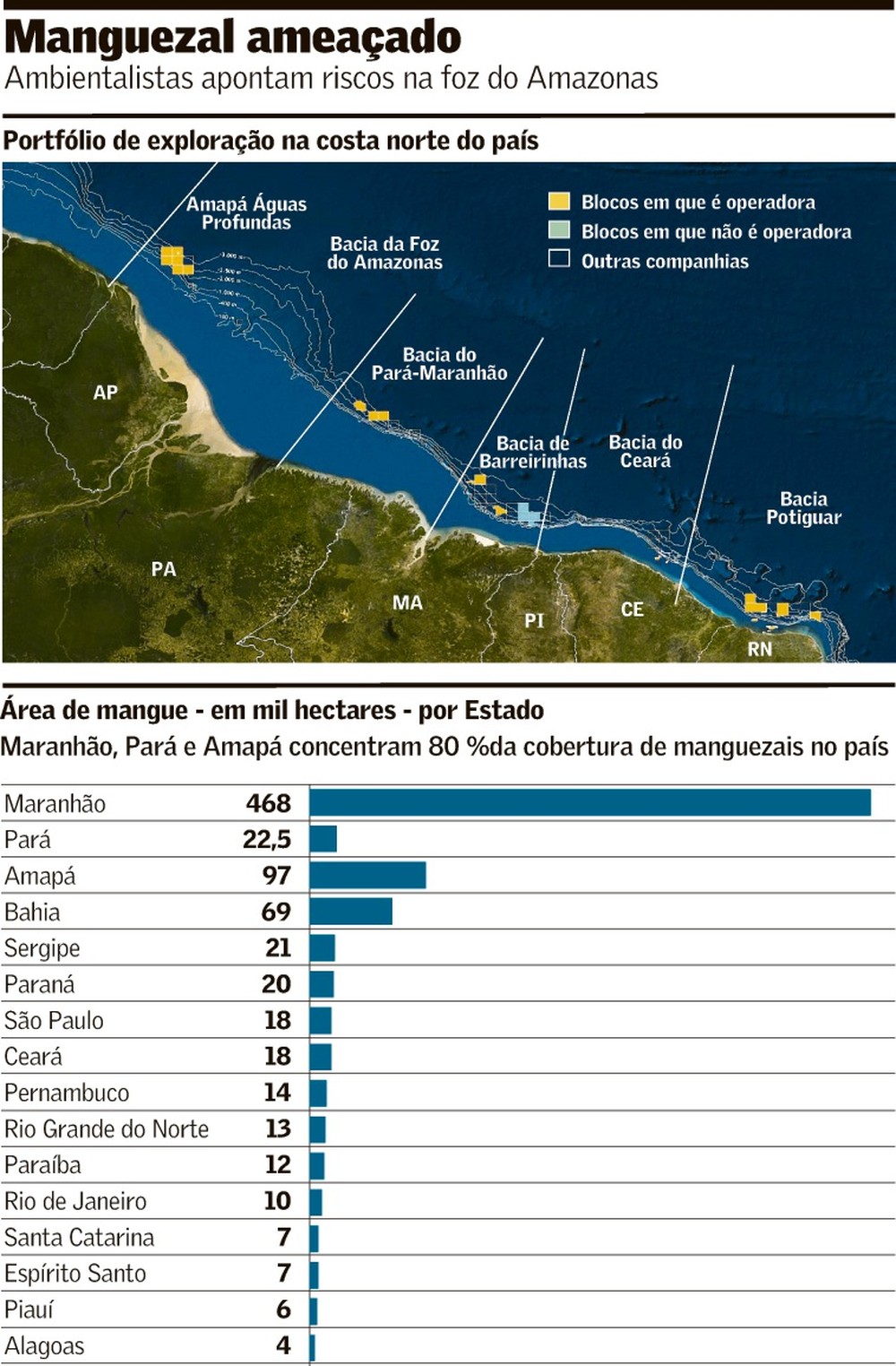 Exploração na foz do Amazonas expõe ameaças aos manguezais | Meio ...