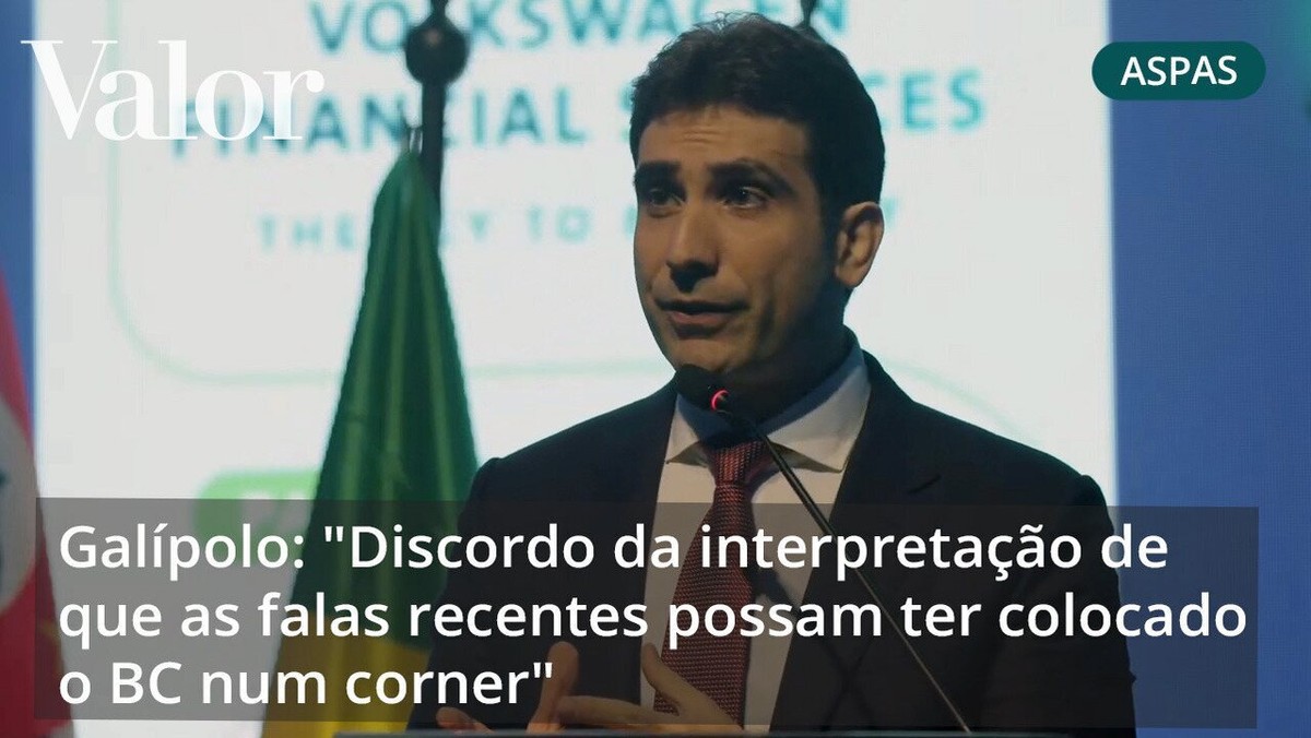 Galípolo discorda que suas falas colocaram BC num 'corner', como disse ...