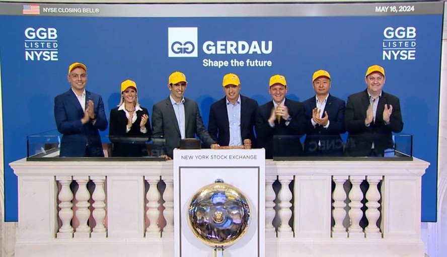 Gerdau completa 25 anos na Bolsa de NY e toca o sino no fechamento do ...