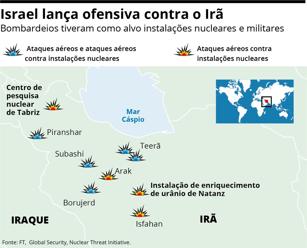 O que se sabe sobre os ataques de Israel ao Irã | Mundo | Valor Econômico