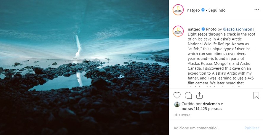 Centenária, "National Geographic" atrai seguidores no Instagram ...