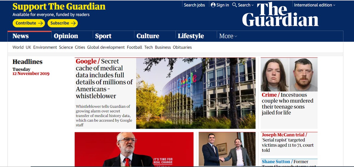 “The Guardian” combina assinaturas e doações e recupera finanças ...