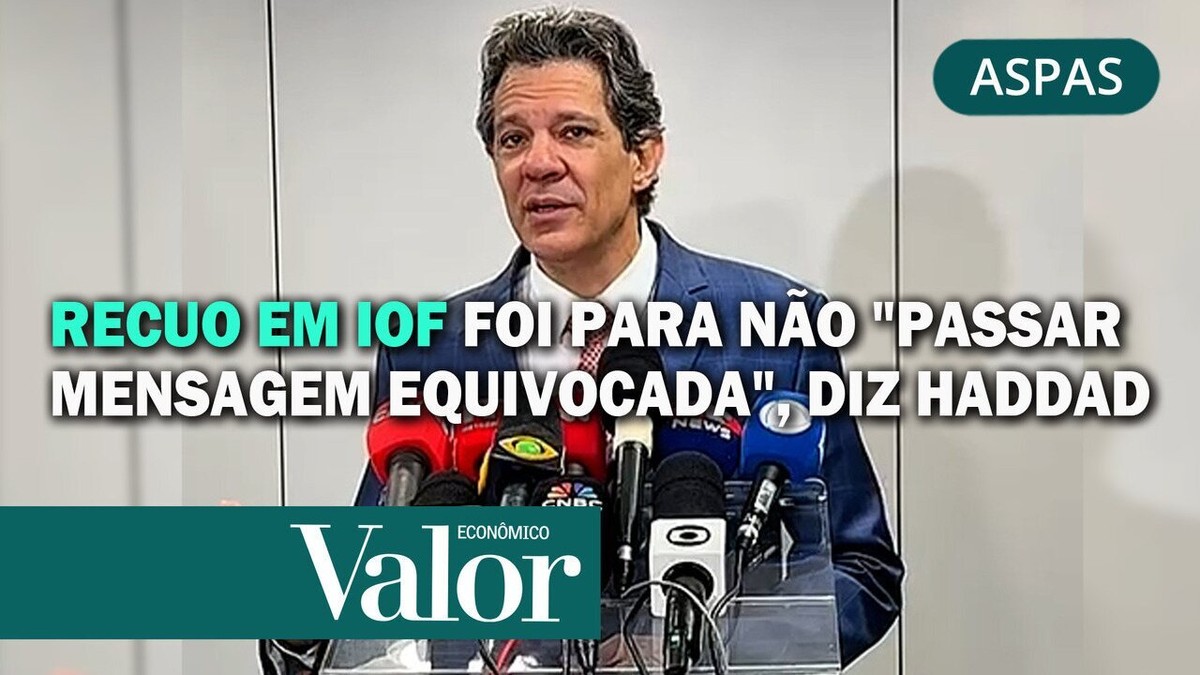 Haddad explica que medidas totais são da ordem de R$ 54 bi e revisões ...