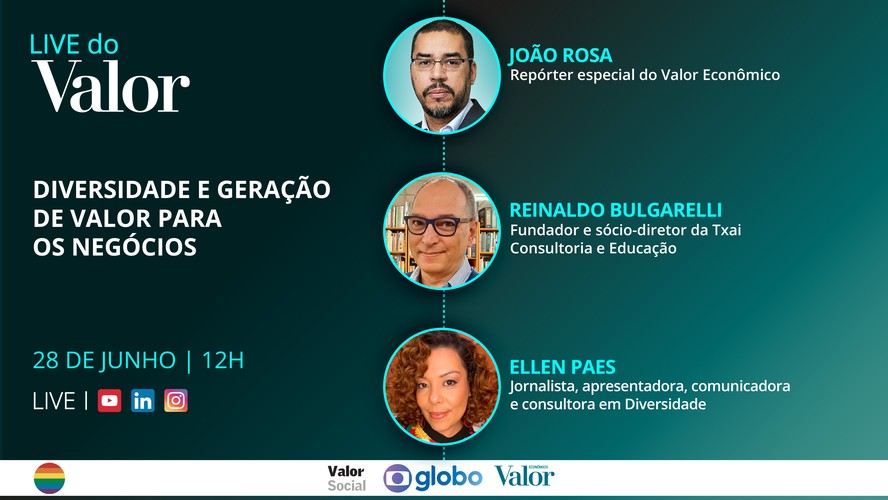 Live do Valor: Semana temática Orgulho LGBTQIA+ | Lives do Valor | Valor Econômico