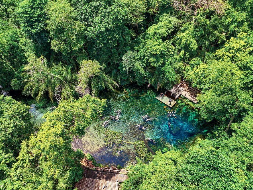 Nascente Azul é o atrativo mais visitado de Bonito (MS) | Dino | Valor ...