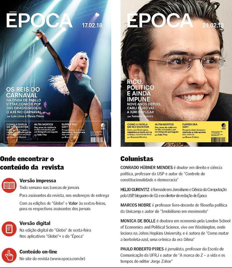 'Época', em novo projeto, sai também com 'Globo' e 'Valor' | Empresas ...