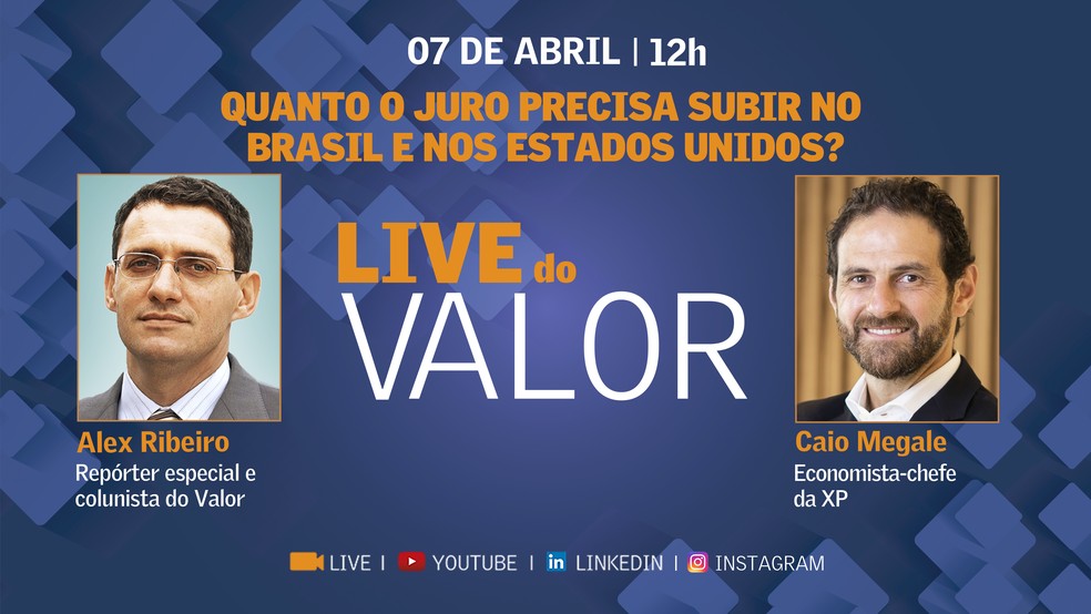 Live do Valor: Caio Megale, da XP, fala sobre quanto os juros precisam ...